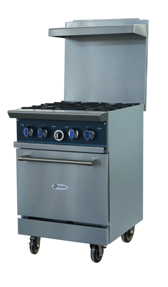 MODULUKS 4 Burner Gas Stove with Gas Oven – catscatering