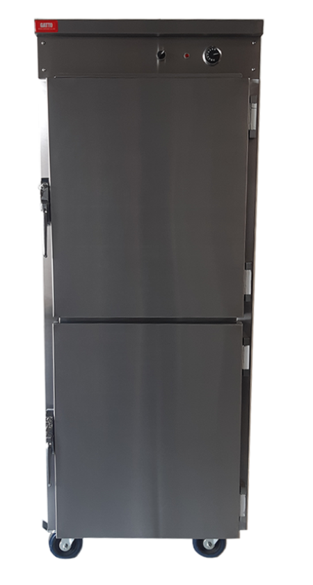 GATTO Heavy Duty Mobile Food Warming Cart (2x 1/2 Doors) - 16 Tier ...